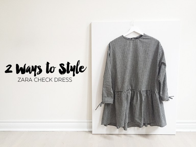 Zara Check Dress – My Blanc Canvas